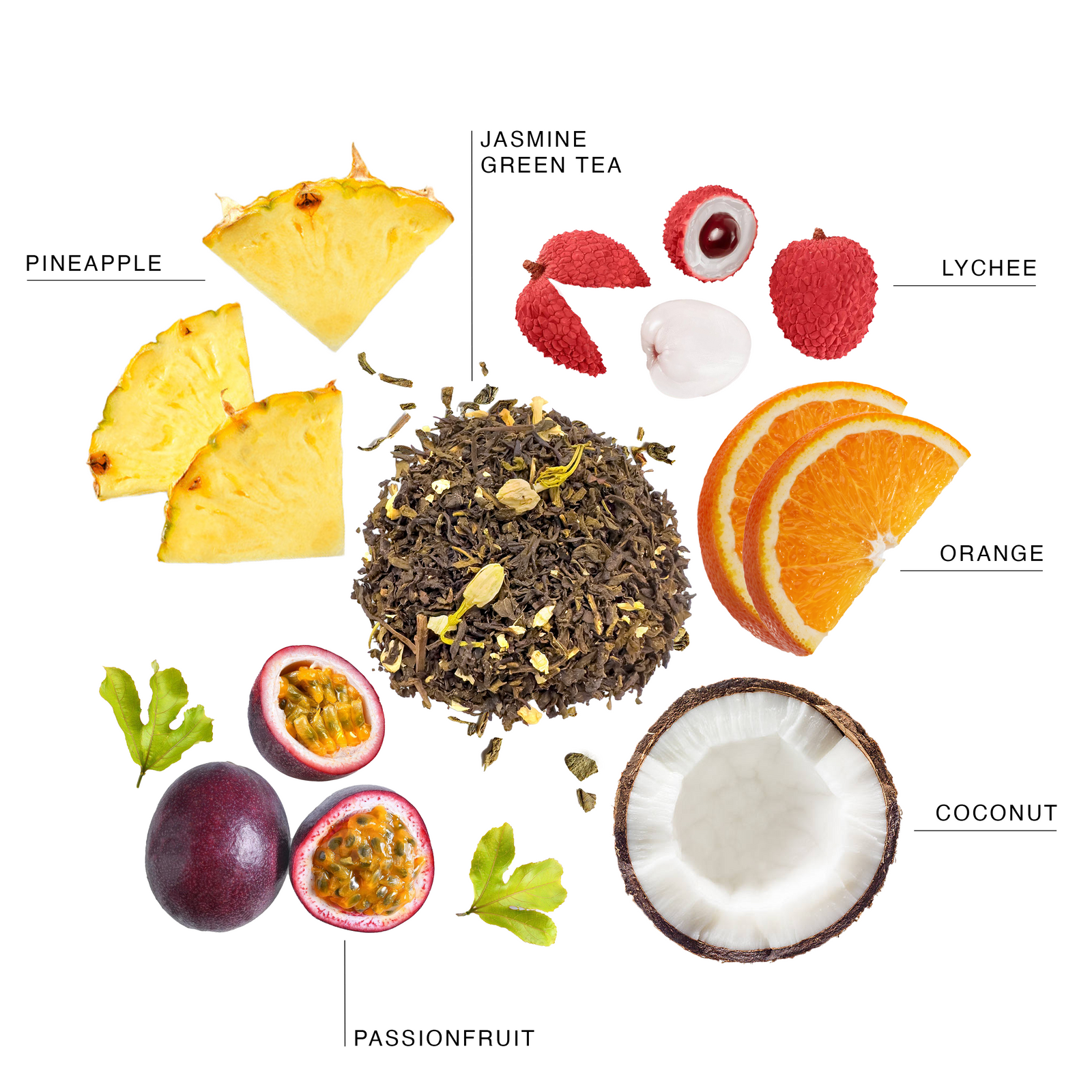 Tropical Fruit w/ Lychee Coconut